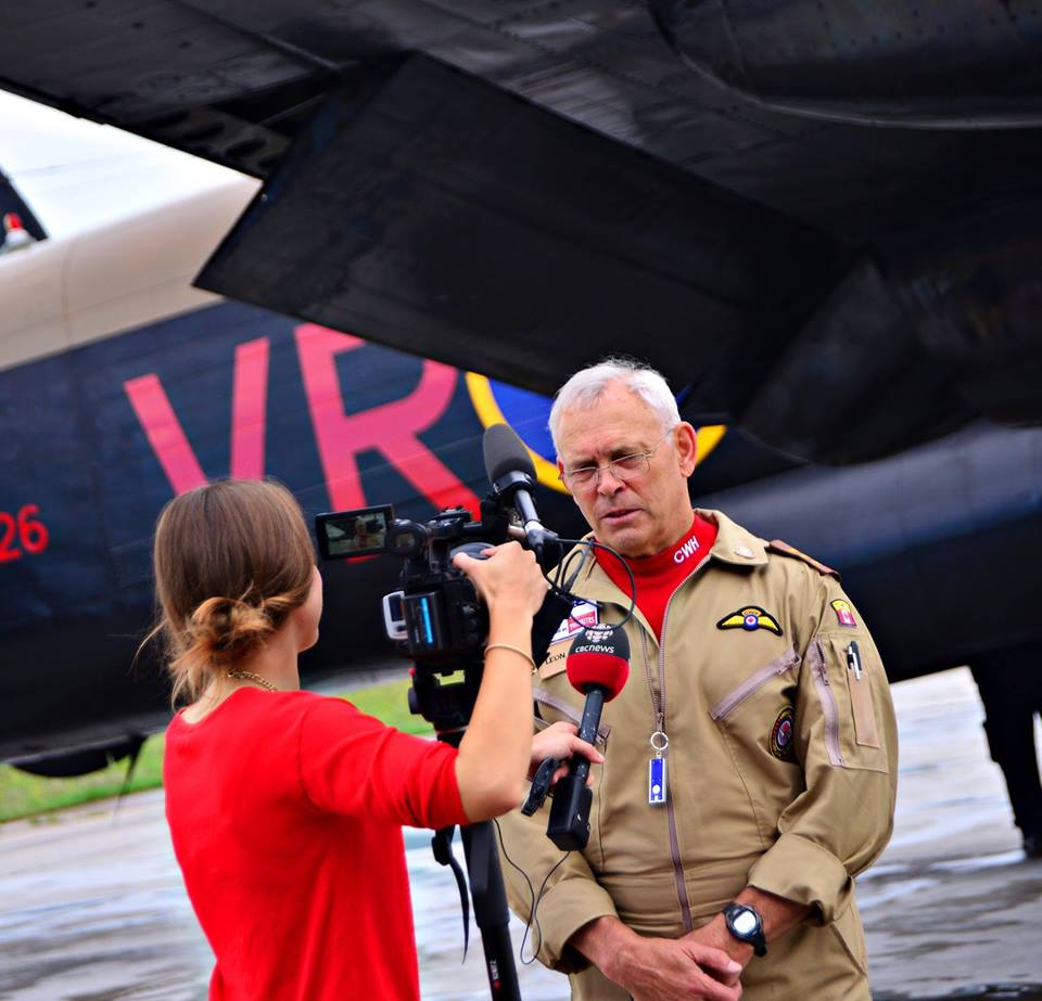 lancaster bomber behind – Kate Adach